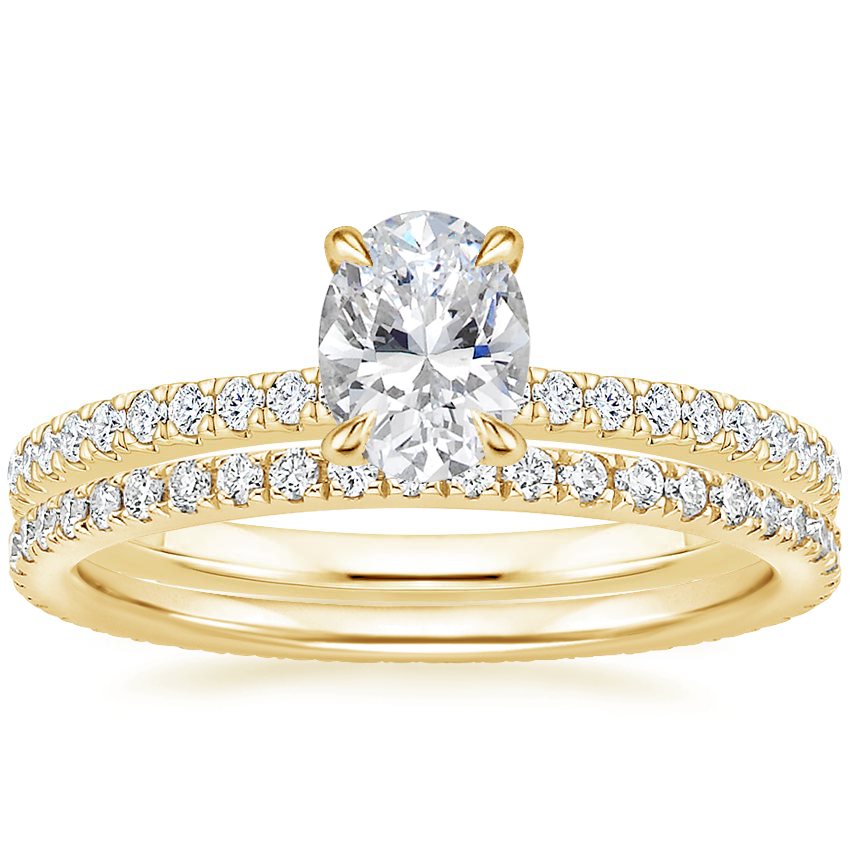 Gala Diamond Ring with Ballad Eternity Diamond Ring (1/3 ct. tw.) in ...