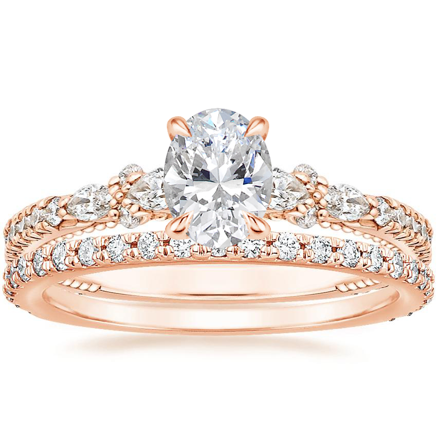 Primrose Diamond Ring with Luxe Sonora Diamond Ring (1/4 ct. tw.) in ...