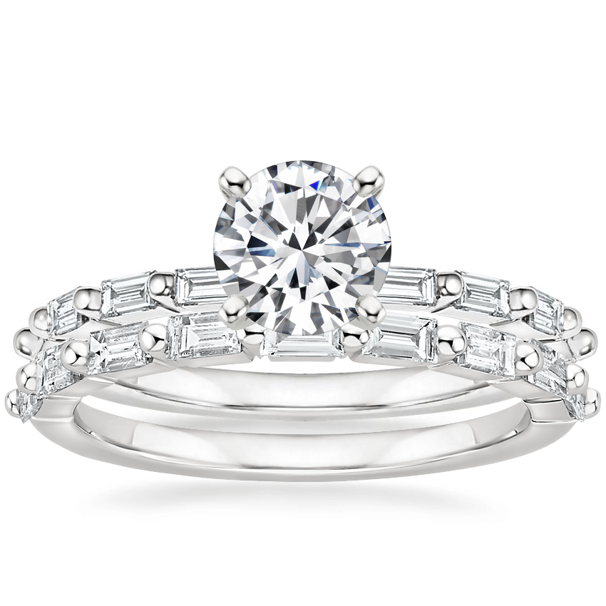 18K White Gold Dominique Diamond Ring (1/3 ct. tw.) with Dominique ...