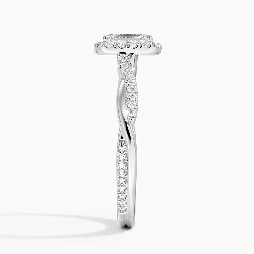 Twist Halo Engagement Ring | Twisted Vine Halo | Brilliant Earth