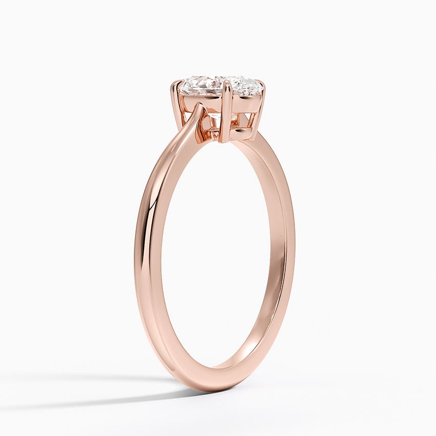 Elle Solitaire Ring in 14K Rose Gold | Brilliant Earth