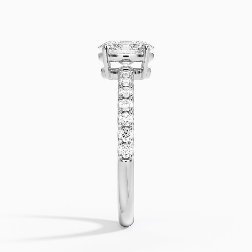 Dara Low-Profile Diamond Ring in 18K White Gold | Brilliant Earth