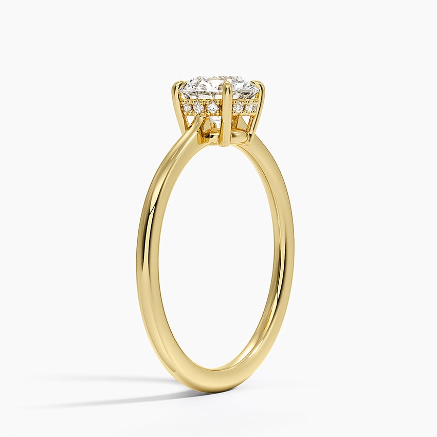 Elle Solitaire Ring in 18K Yellow Gold | Brilliant Earth