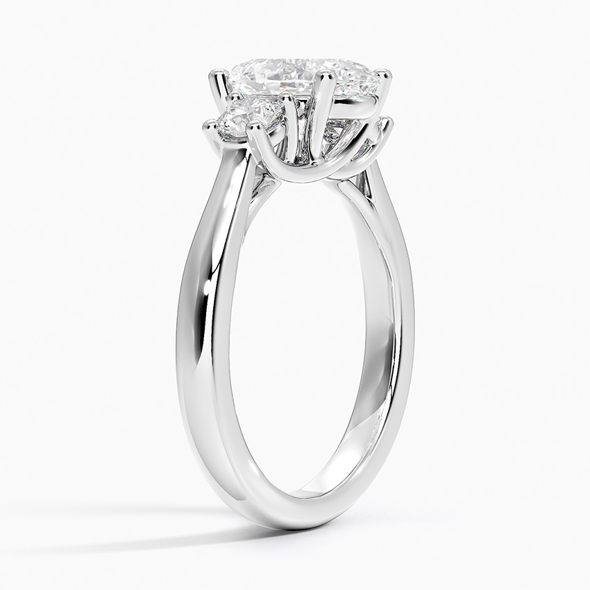 Three Stone Trellis Engagement Ring Setting | Brilliant Earth