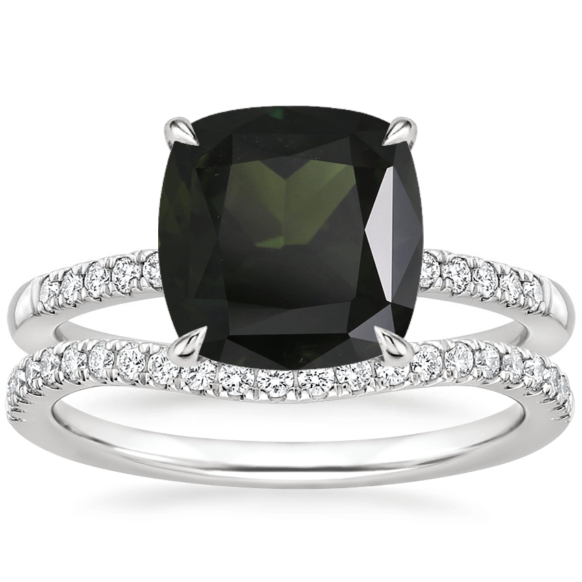 18K White Gold Petite Viviana Diamond Ring 1 6 ct. tw. with Curved Ballad Diamond Ring 1 6 ct. tw