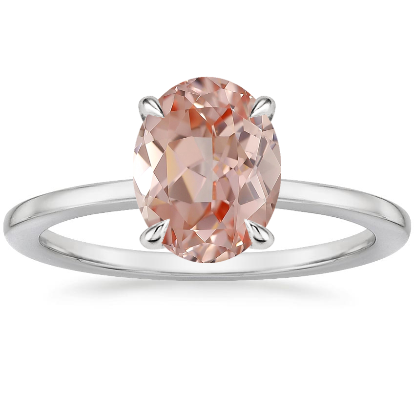 Lab Created Sapphire Lumiere Diamond Ring in Platinum