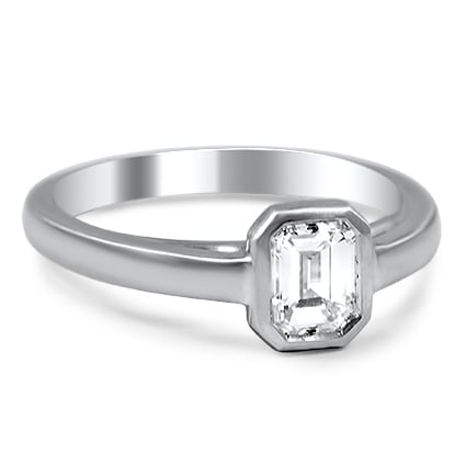 Custom Contemporary Bezel Set Ring | Brilliant Earth