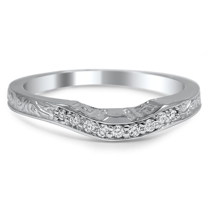 Custom Contoured Delicate Antique Scroll Wedding Ring | Brilliant Earth