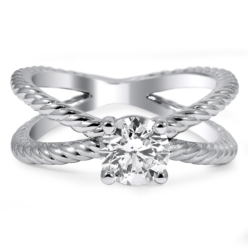 Custom Split-Shank Entwined Ring | Brilliant Earth