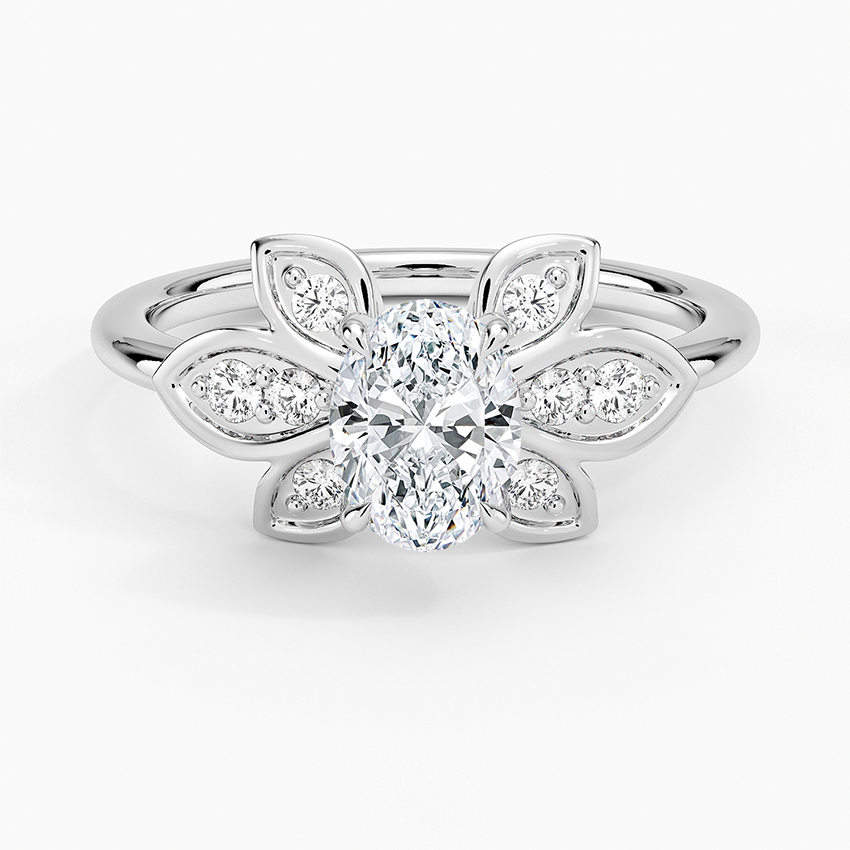18K White Gold Luxe Fiore Diamond Ring