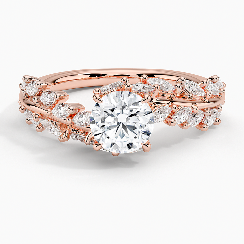 18K White Gold Winding Ivy Diamond Ring (3/4 ct. tw.)