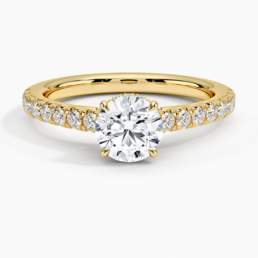 French Pavé Diamond Ring Setting | Chantal | Brilliant Earth