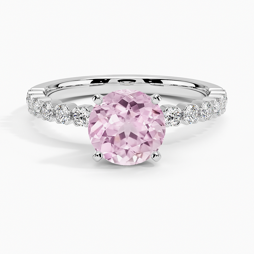 Lab Grown Sapphire Peri Diamond Ring (1/3 ct. tw.) in 18K White Gold