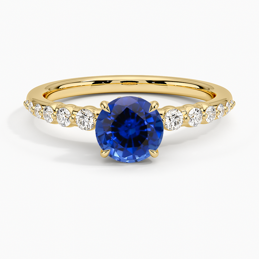 Sapphire Addison Diamond Ring in 18K Yellow Gold