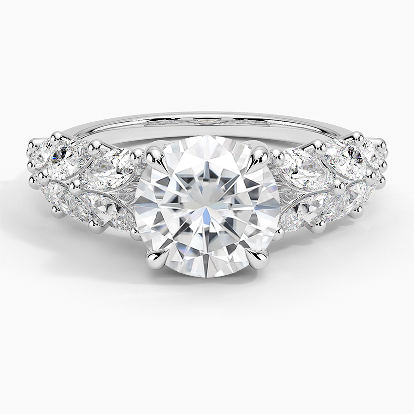 Moissanite Colibrí Diamond Ring (1 1/4 ct. tw.) in 18K White Gold