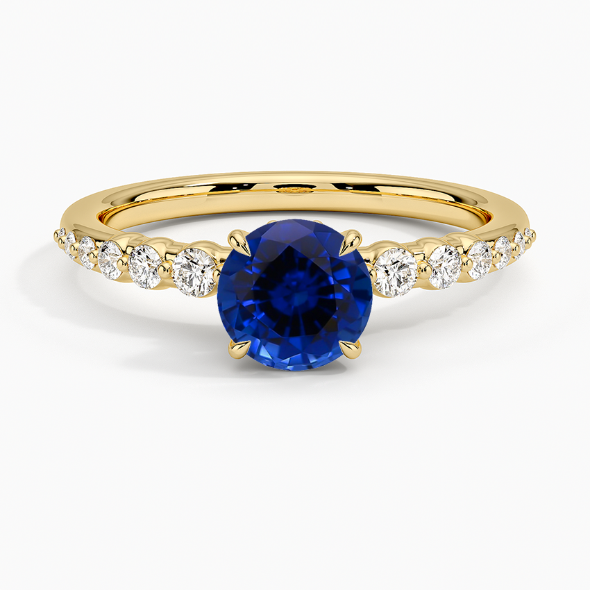 Sapphire Addison Diamond Ring in 18K Yellow Gold