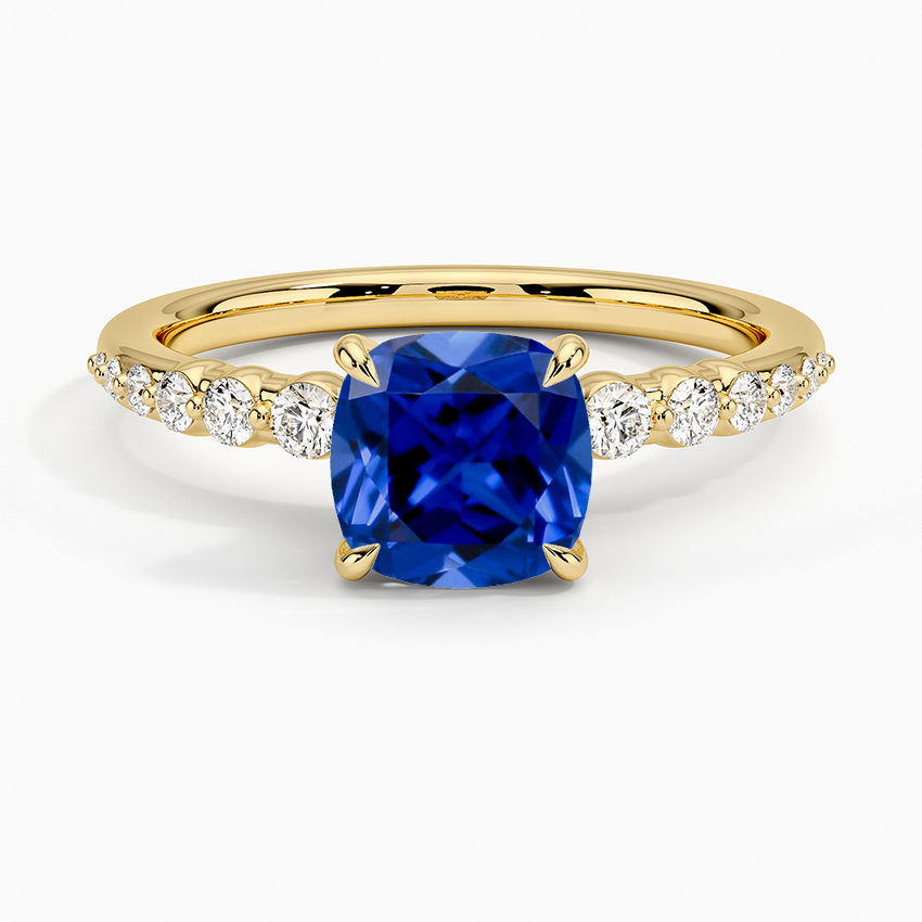 Sapphire Addison Diamond Ring in 18K Yellow Gold