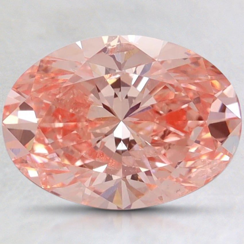 2.14 Ct. Fancy Vivid Pink Oval Lab Created Diamond | 6190688A