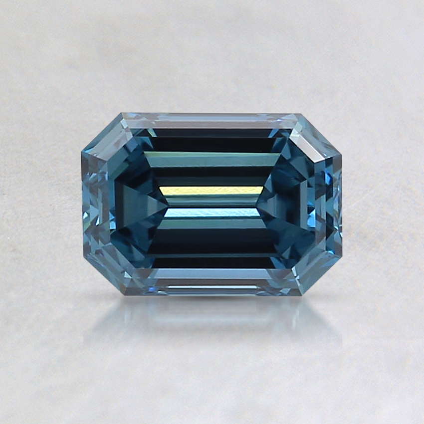 0.72 Ct. Fancy Deep Blue Emerald Lab Created Diamond | DLC0.72ECFDBVS2_1V