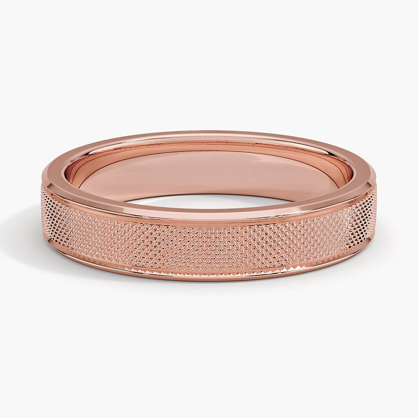 Maverick 4.5mm Wedding Ring in 18K Yellow Gold