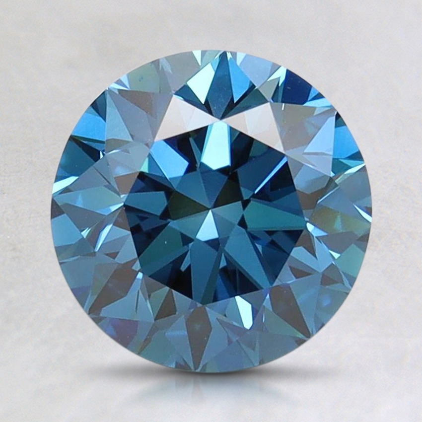 1.8 Ct. Fancy Vivid Blue Round Lab Created Diamond | 6256251A