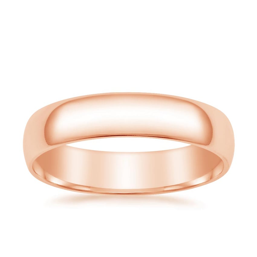 Slim Profile 4mm Wedding Ring in 14K Rose Gold
