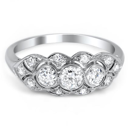 Art Nouveau Diamond Vintage Ring | Hretha | Brilliant Earth