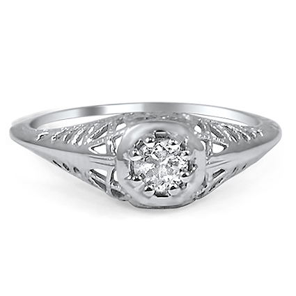 Art Nouveau Diamond Vintage Ring | Vina | Brilliant Earth