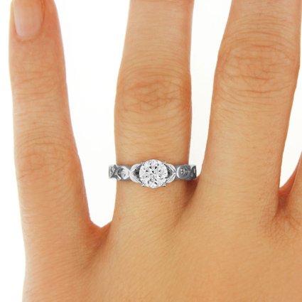18K White Gold Forever Spring Diamond Ring