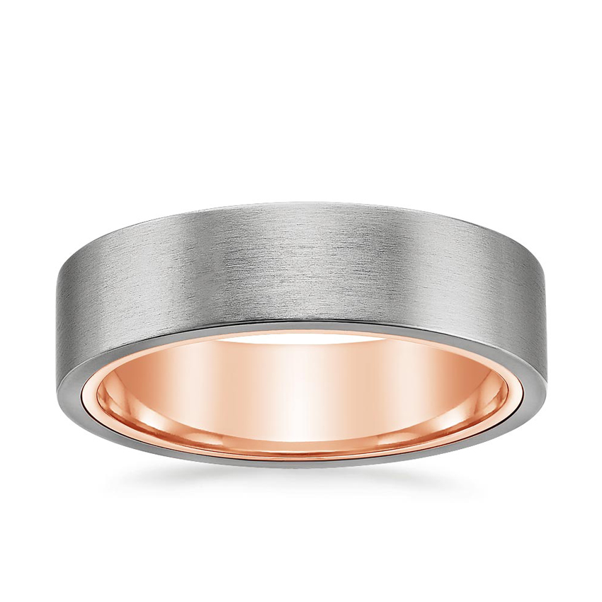 Jax 6mm Wedding Ring in 18K White Gold