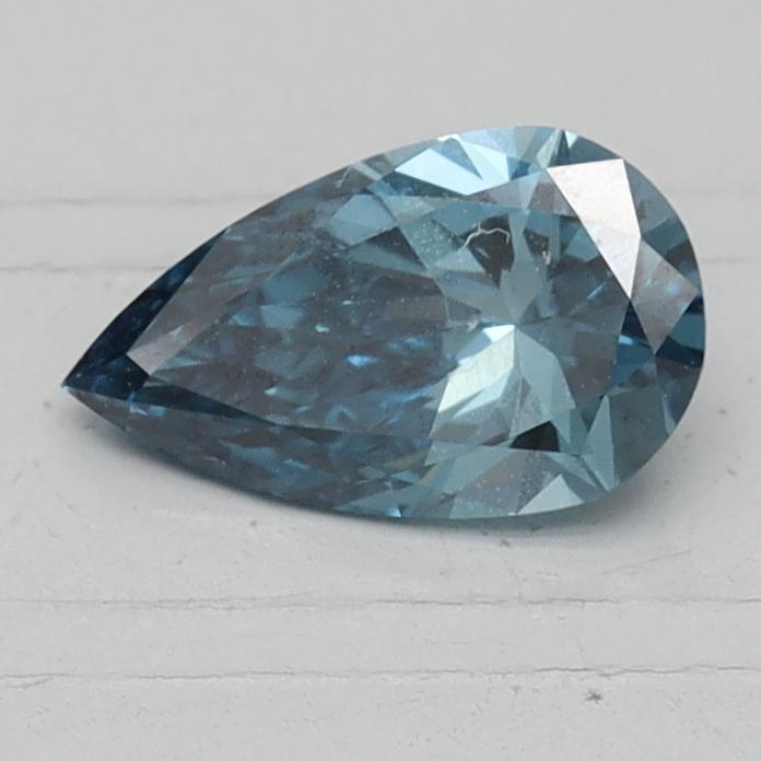 0.53 Ct. Fancy Vivid Blue Pear Lab Created Diamond | 6065535A