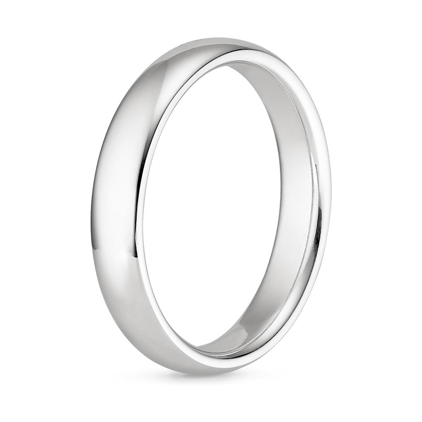 Comfort Fit 7mm Wedding Ring in 18K White Gold