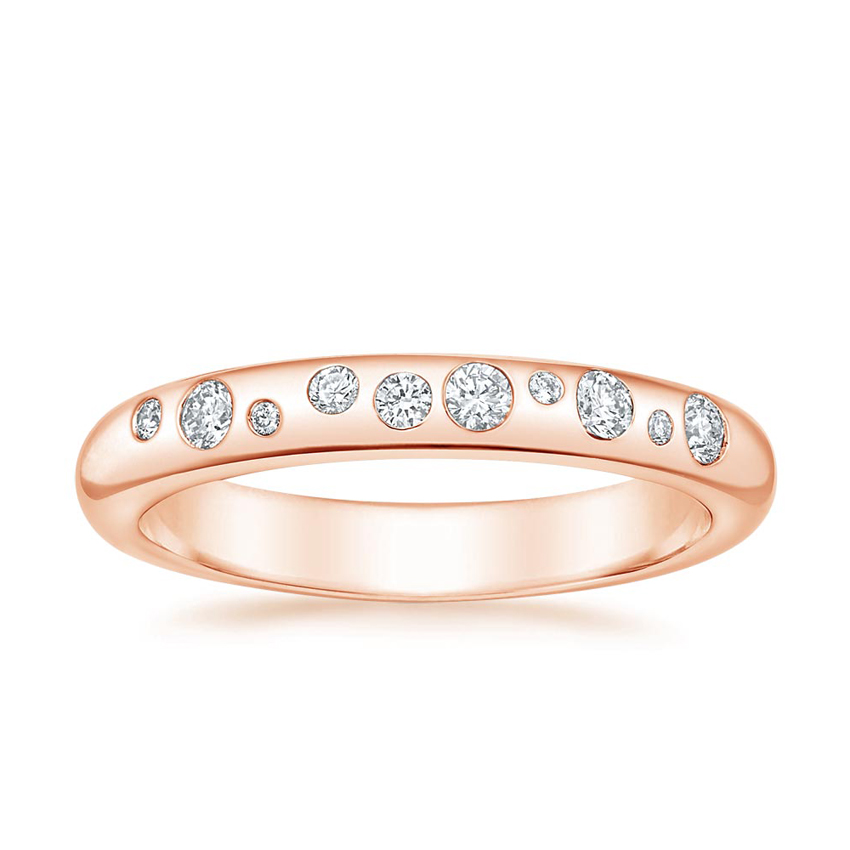 Mosaic Diamond Ring in 14K Rose Gold