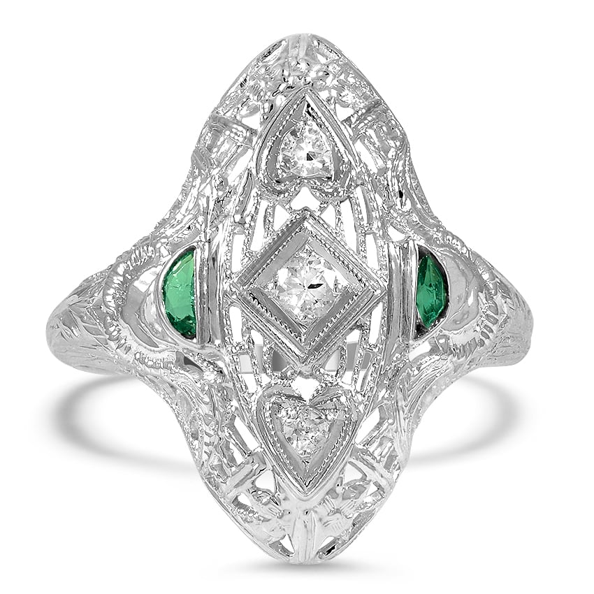 Art Deco Diamond Vintage Ring | Xena | Brilliant Earth