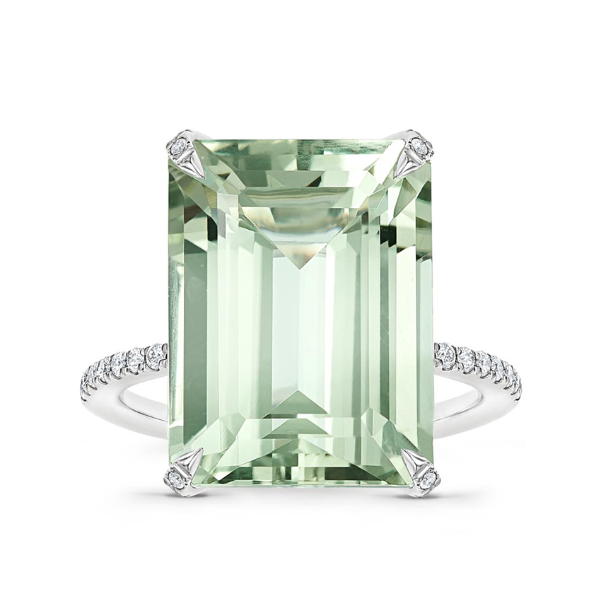 Festivity Prasiolite and Diamond Cocktail Ring - Brilliant Earth