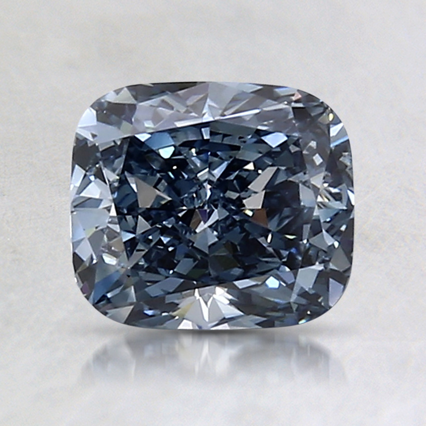 1.39 Ct. Fancy Deep Blue Cushion Lab Created Diamond | DLC1.39CUFDBVS1_1V