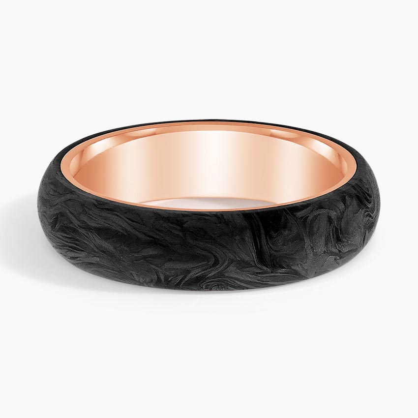 Domo Black 6mm Wedding Ring