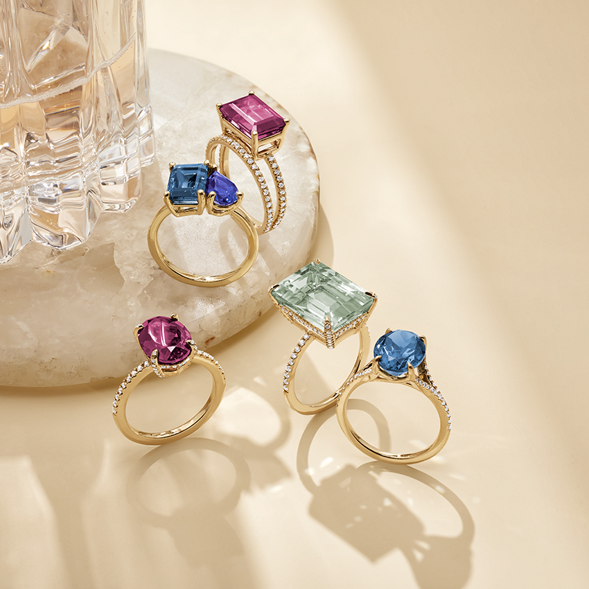 Festivity Prasiolite and Diamond Cocktail Ring - Brilliant Earth