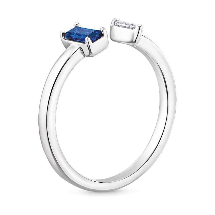 Tess Sapphire and Diamond Open Ring - Brilliant Earth