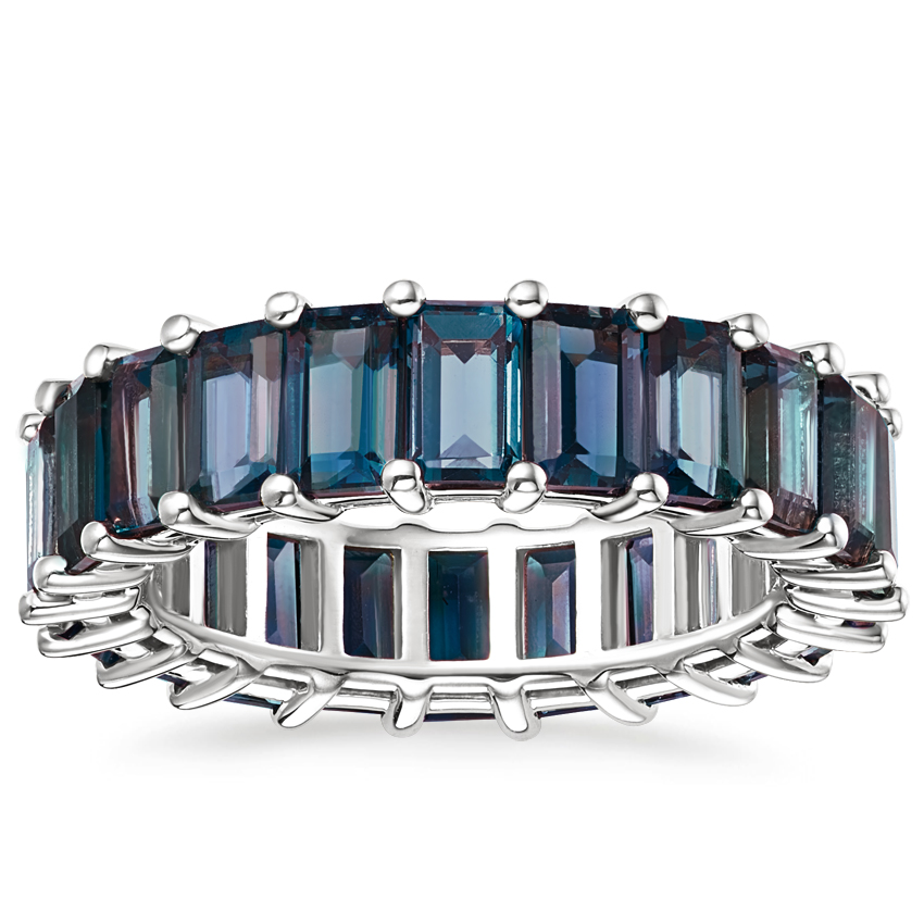 Eternity London Blue Topaz Cocktail Ring in Platinum