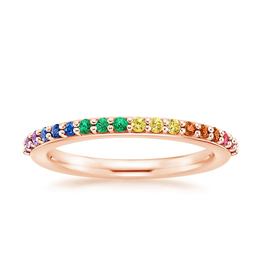 Multi Colored Gem Wedding Ring | Rainbow | Brilliant Earth