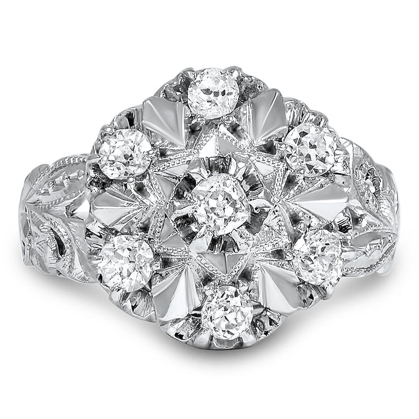 Retro Diamond Cocktail Ring | Porcello | Brilliant Earth