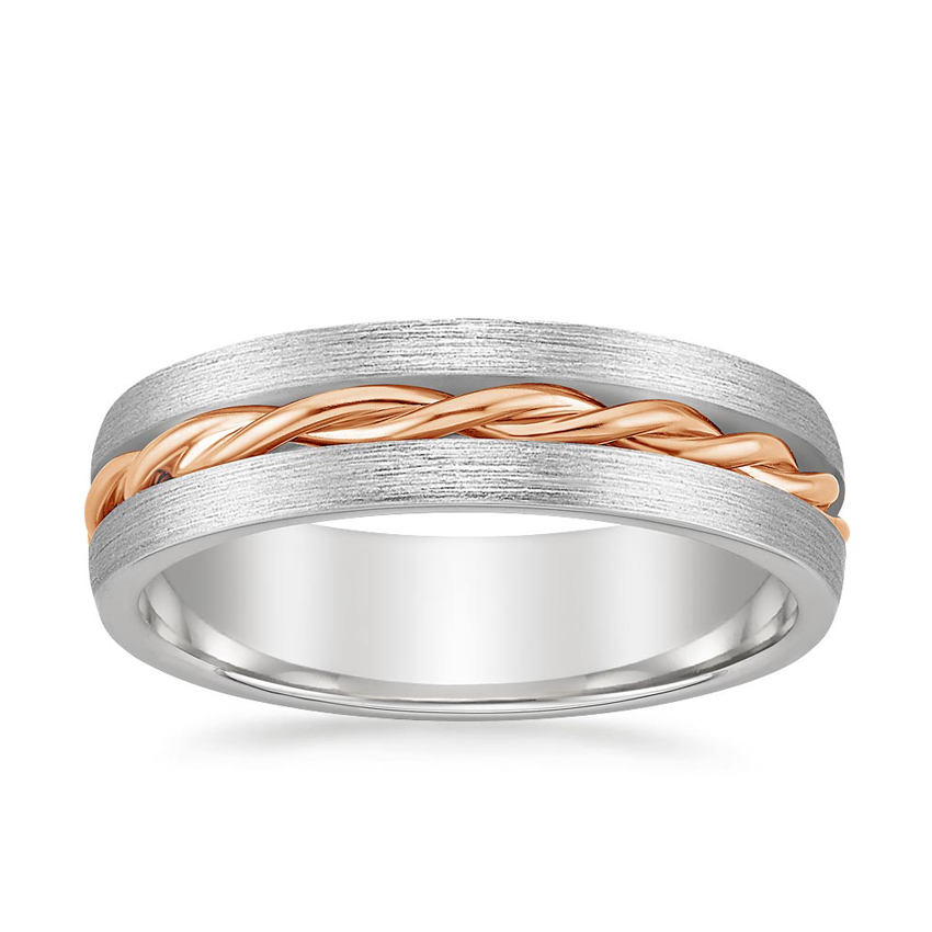 Mixed Metal Twist Wedding Ring - Brilliant Earth