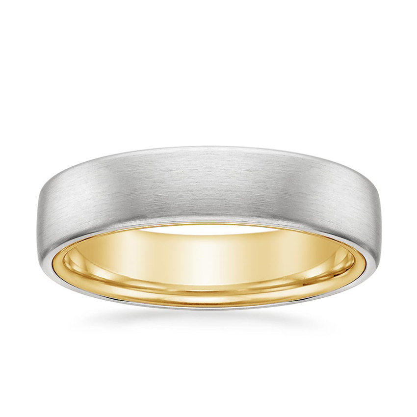 Two Tone Rose and White Gold Men's Wedding Ring | Ember | Brilliant Earth