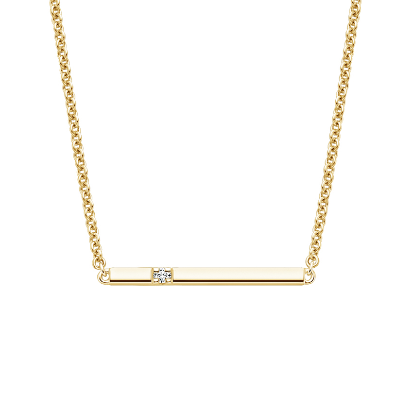 Silver Diamond Bar Pendant | Brilliant Earth