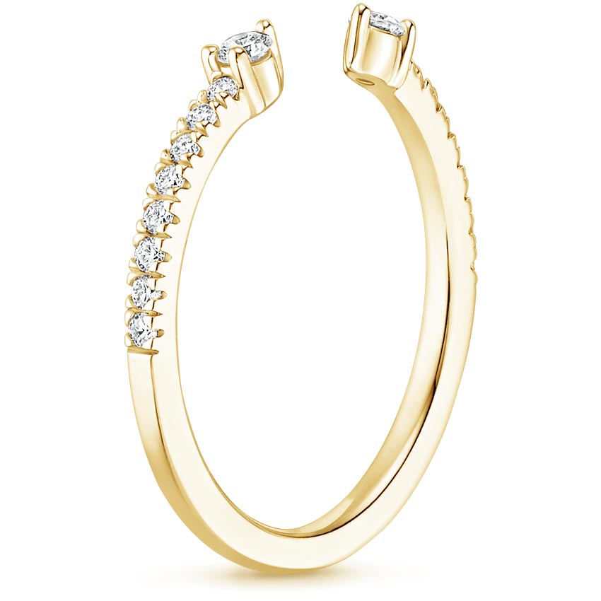 Rowan Diamond Open Ring in 18K Yellow Gold