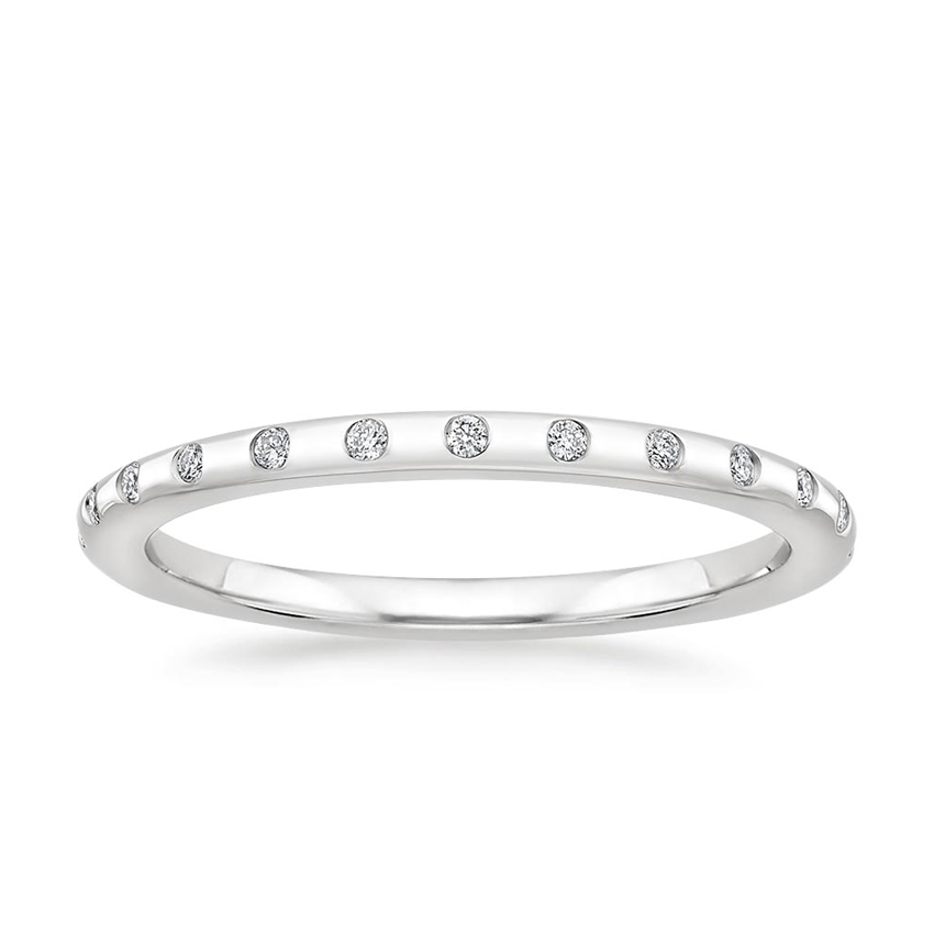 18K White Gold Parker Ring with Anais Diamond Ring | Brilliant Earth