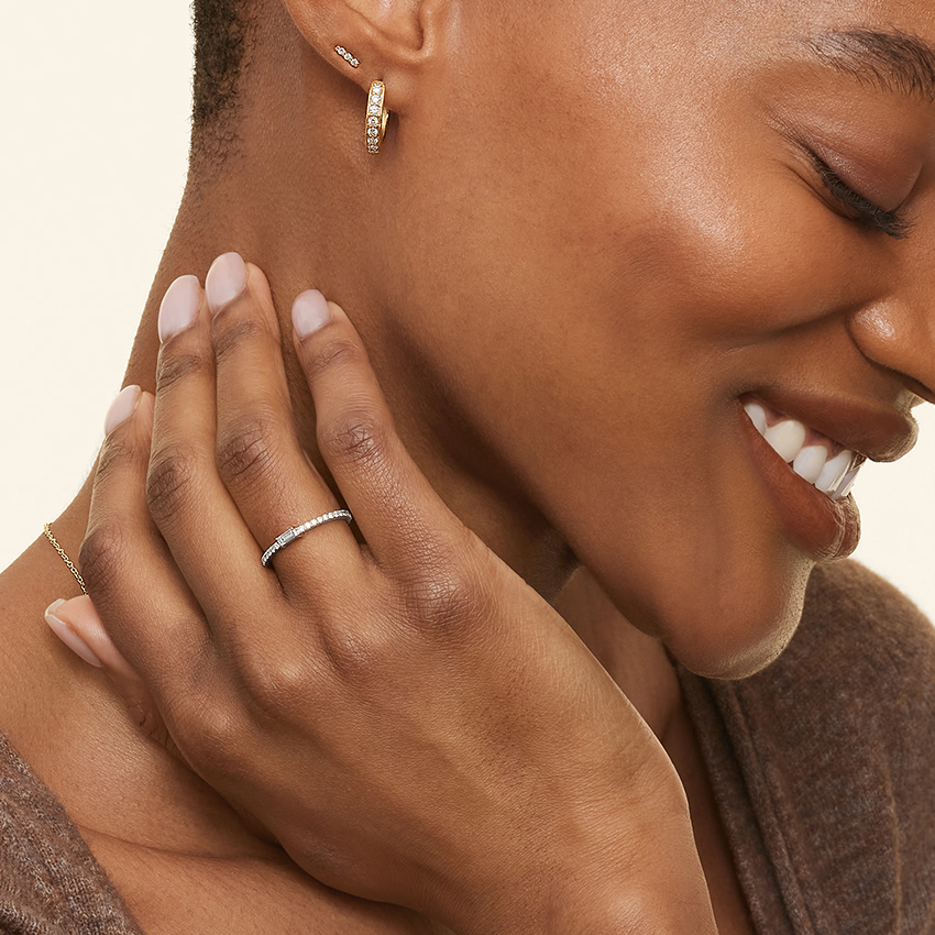 Baguette Lab Diamond Stackable Ring | Rita | Brilliant Earth