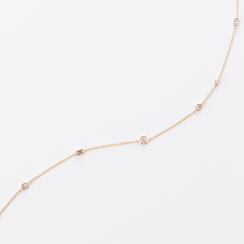 Mixed Shape Diamond Strand Necklace | Natalia | Brilliant Earth