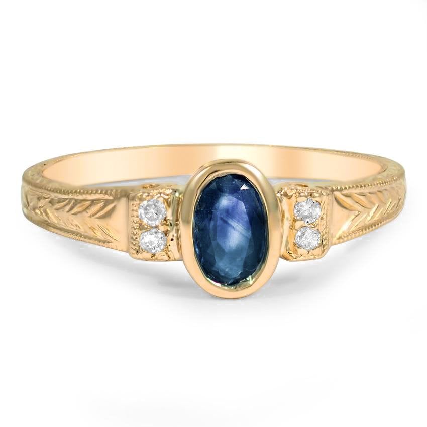Victorian Sapphire Vintage Ring | Jeanett | Brilliant Earth